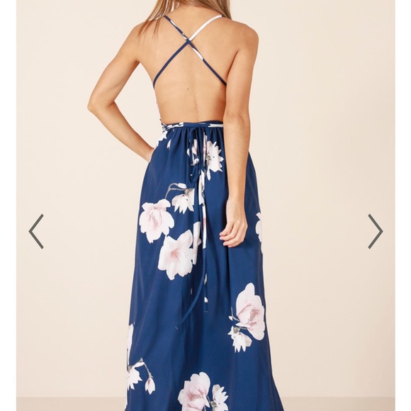 Showpo. | Dresses | Showpo Shine Through Maxi Dress In Navy Floral ...